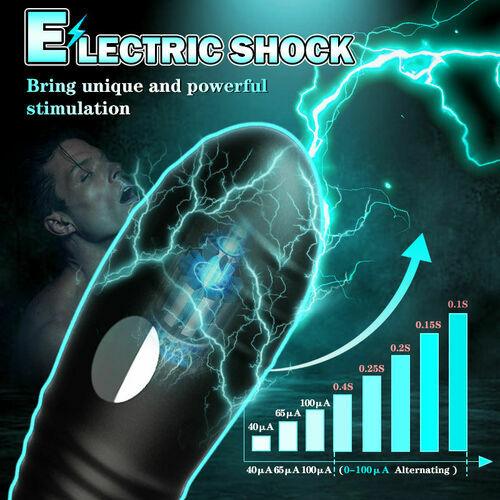 8 Vibration 8 Electrifying Prostate Massager with Electric Shock Funct ...