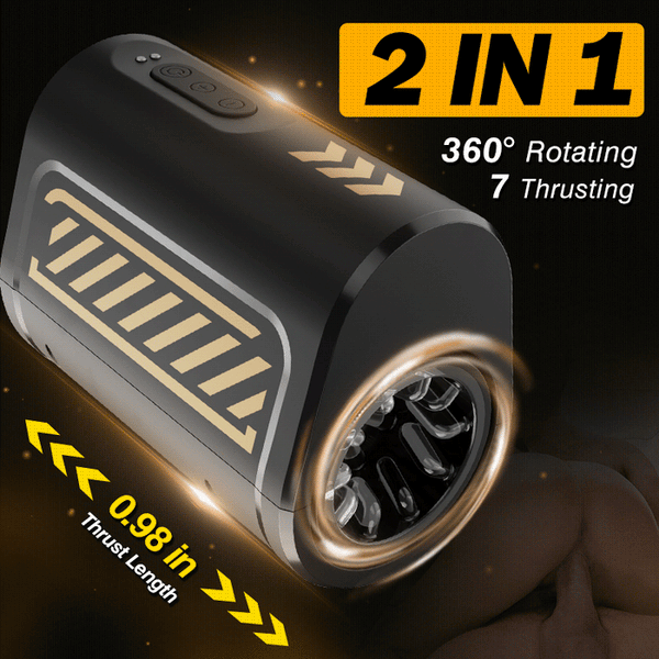 Morgan Open-ended Fully Waterproof 7 Thrusting Rotating Portable Mastu ...